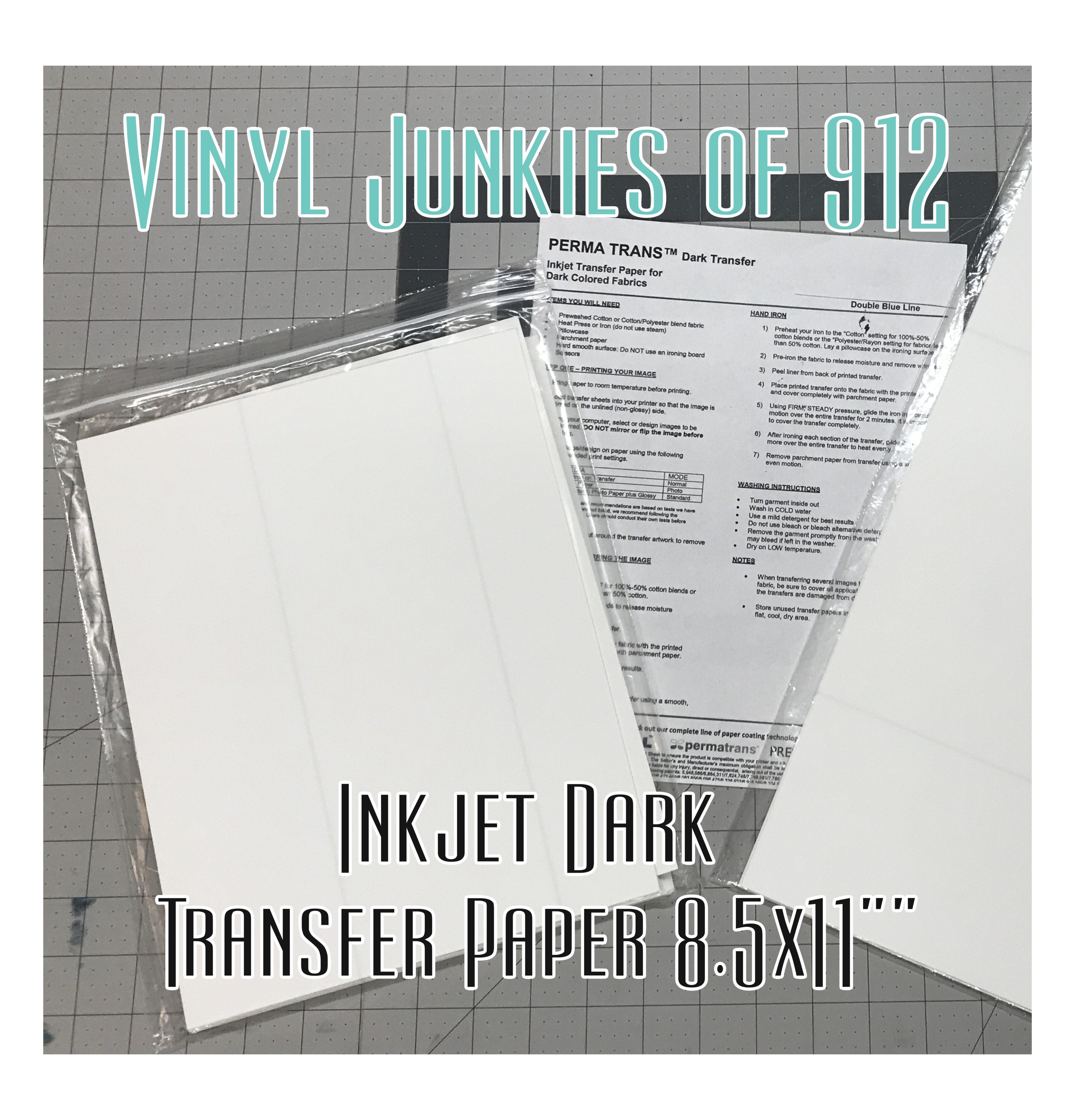 HTV - Transfer Paper InkJet Dark 11x17" | Vinyl Junkies of 912